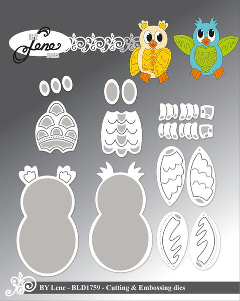 212759 BY Lene Dies "Owls" BLD1759 – HobbyGros