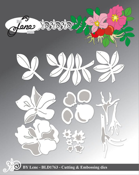 212763 BY Lene Dies "Flowers" BLD1763 – HobbyGros