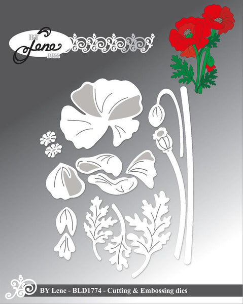 212774 BY Lene Dies "Poppies" BLD1774 – HobbyGros