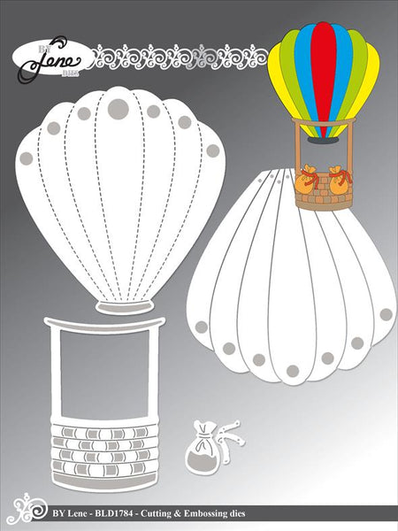 212784 BY Lene Dies "Hot air balloon" BLD1784 – HobbyGros