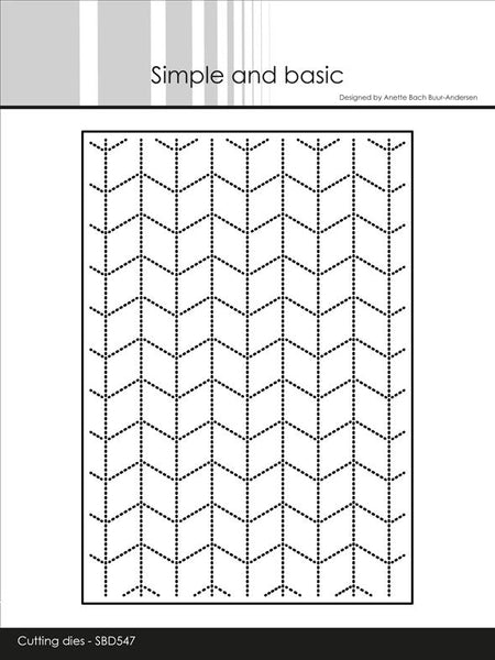 603547 Simple and Basic die "A6 - Chevrons" SBD547 – HobbyGros