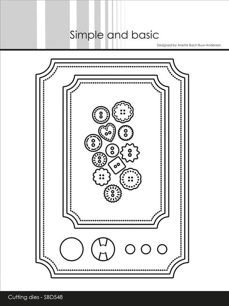 603548 Simple and Basic die "A6/A7 - Reverse rounded corners" SBD548 – HobbyGros