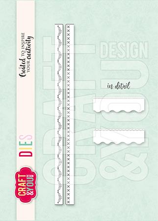321350 Craft & You Dies "Small Borders Decorative Stiches" CW350 ...