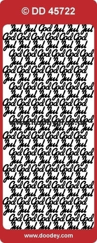 7045722s Stickers 6 Stk. God Jul Sølv – HobbyGros