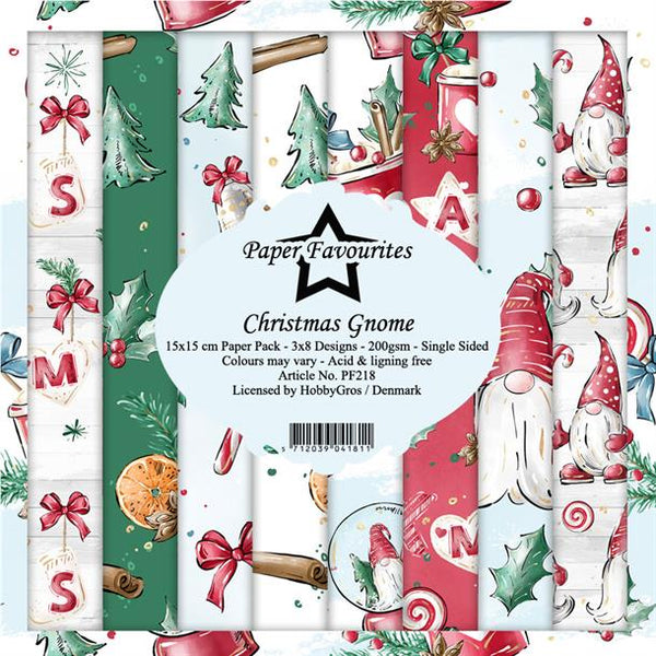 278218 Paper Favourites Paper Pack "Christmas Gnome" PF218 – HobbyGros
