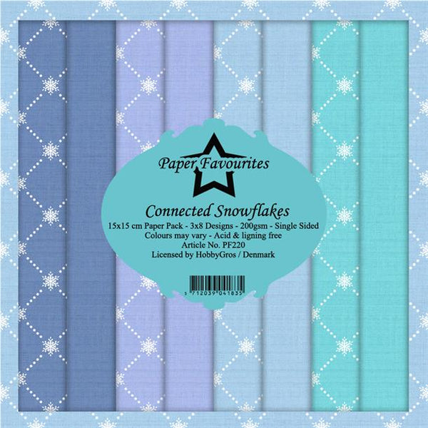 278220 Paper Favourites Paper Pack "Connected Snowflakes" PF220 – HobbyGros