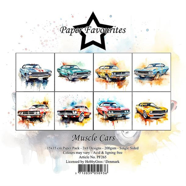 278265 Paper Favourites Paper Pack "Muscle Cars" PF265 – HobbyGros