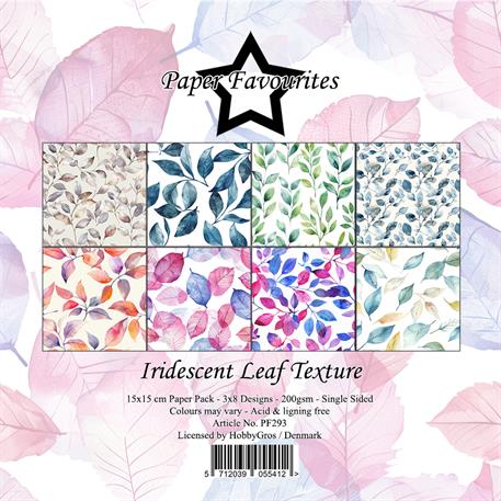 278293 Paper Favourites Paper Pack "Iridescent Leaf Texture" PF293 ...