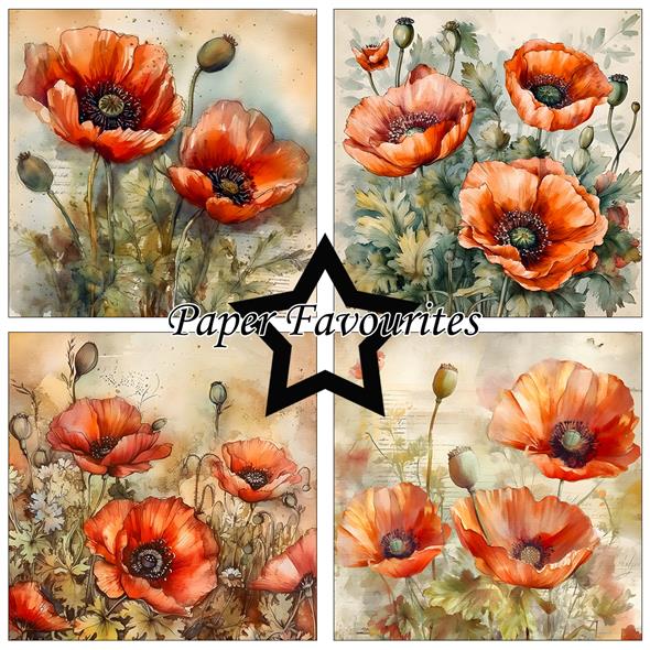 278533 Paper Favourites Paper Pack "Poppy" PF533 – HobbyGros