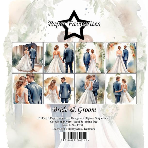 278541 Paper Favourites Paper Pack "Bride & Groom" PF541 – HobbyGros