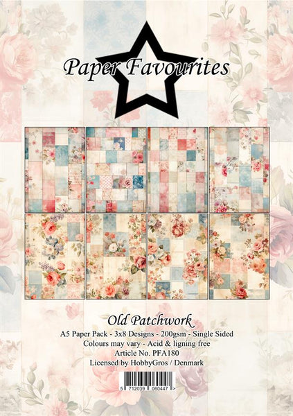 279180 Paper Favourites Paper Pack "Old Patchwork" PFA180 – HobbyGros