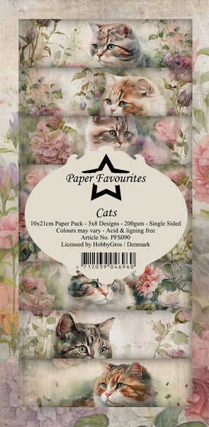 279090 Paper Favourites Slim Card "Cats" PFS090 – HobbyGros