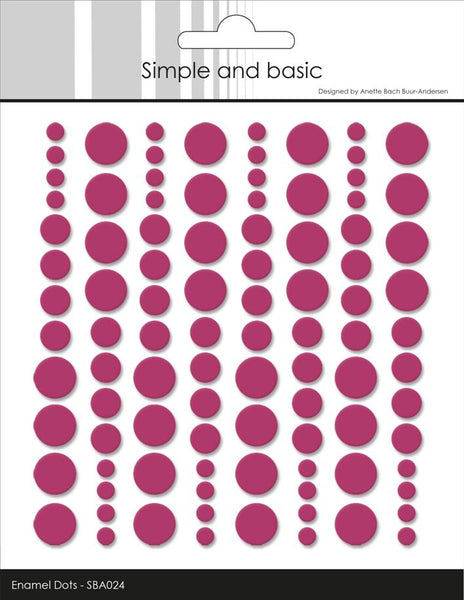 601224 Simple and Basic Enamel Dots "Wine" (96 pcs)" SBA024 – HobbyGros