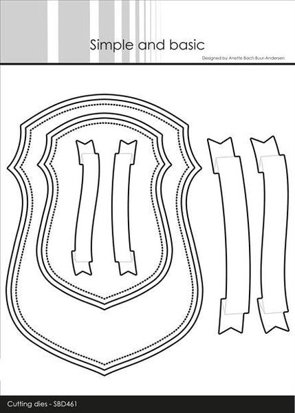 602461 Simple and Basic die "Shield w/Banner" SBD461 – HobbyGros