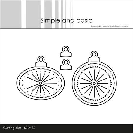 602486 Simple and Basic die "Christmas Ornaments" SBD486 – HobbyGros