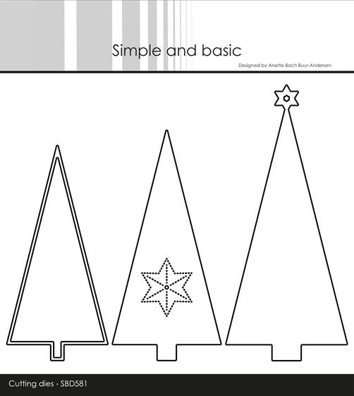 603581 Simple and Basic die "Christmas Trees" SBD581 – HobbyGros
