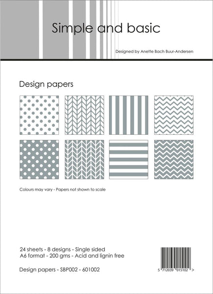 601002 Simple and Basic Design Papers SBP002 – HobbyGros