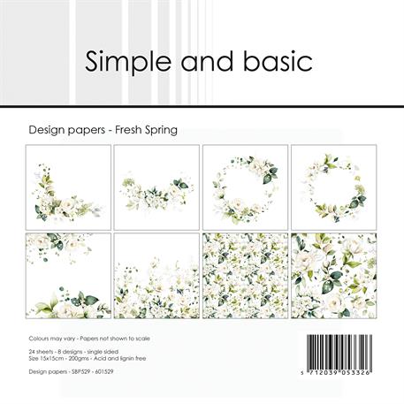 601529 Simple and Basic Design Papers "Fresh Spring" SBP529 – HobbyGros