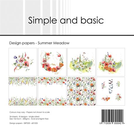 601533 Simple and Basic Design Papers "Summer Headow" SBP533 – HobbyGros