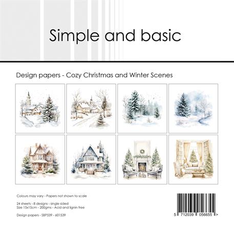 601539 Simple and Basic Design Papers "Cozy Christmas and Winter Scene ...
