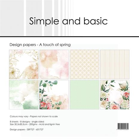601727 Simple and Basic Design Papers "A touch of spring" SBP727 ...