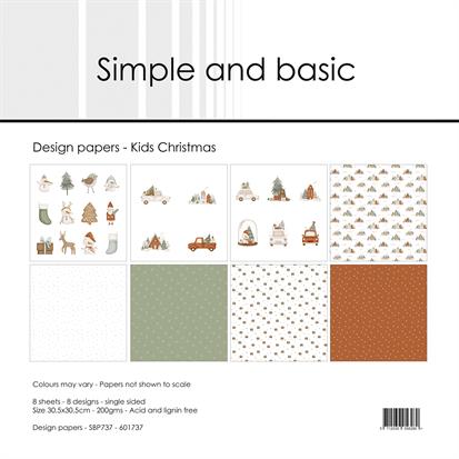 601737 Simple and Basic Design Papers "Kids Christmas" SBP737 – HobbyGros