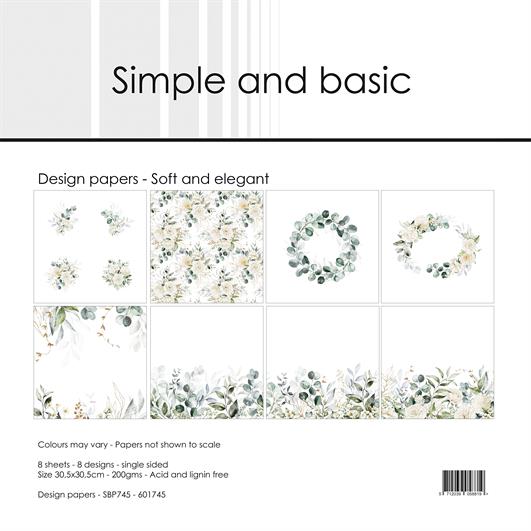 601745 Simple and Basic Design Papers "Soft and elegant" SBP745 – HobbyGros